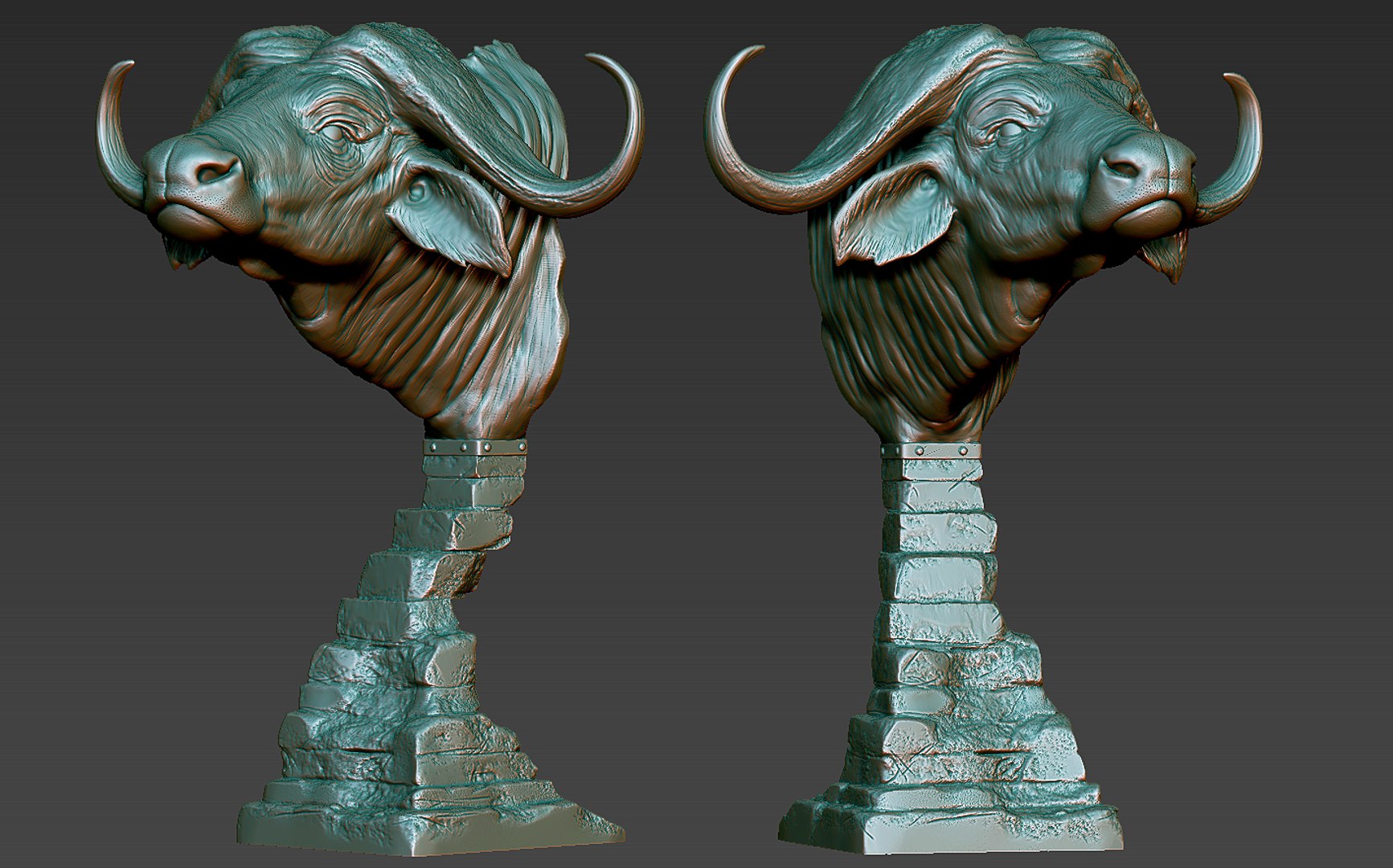 3D African Buffalo - TurboSquid 1690877