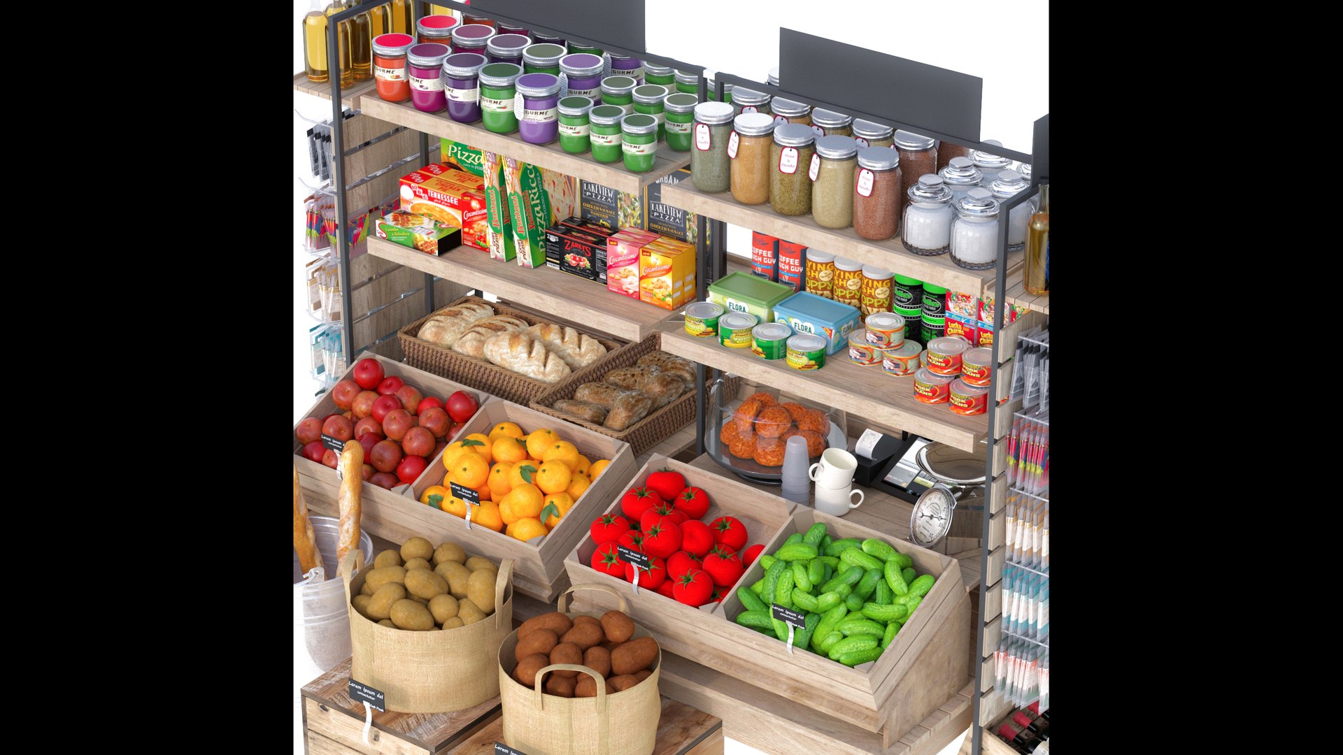Grocery Store 8 3D Model - TurboSquid 1875284