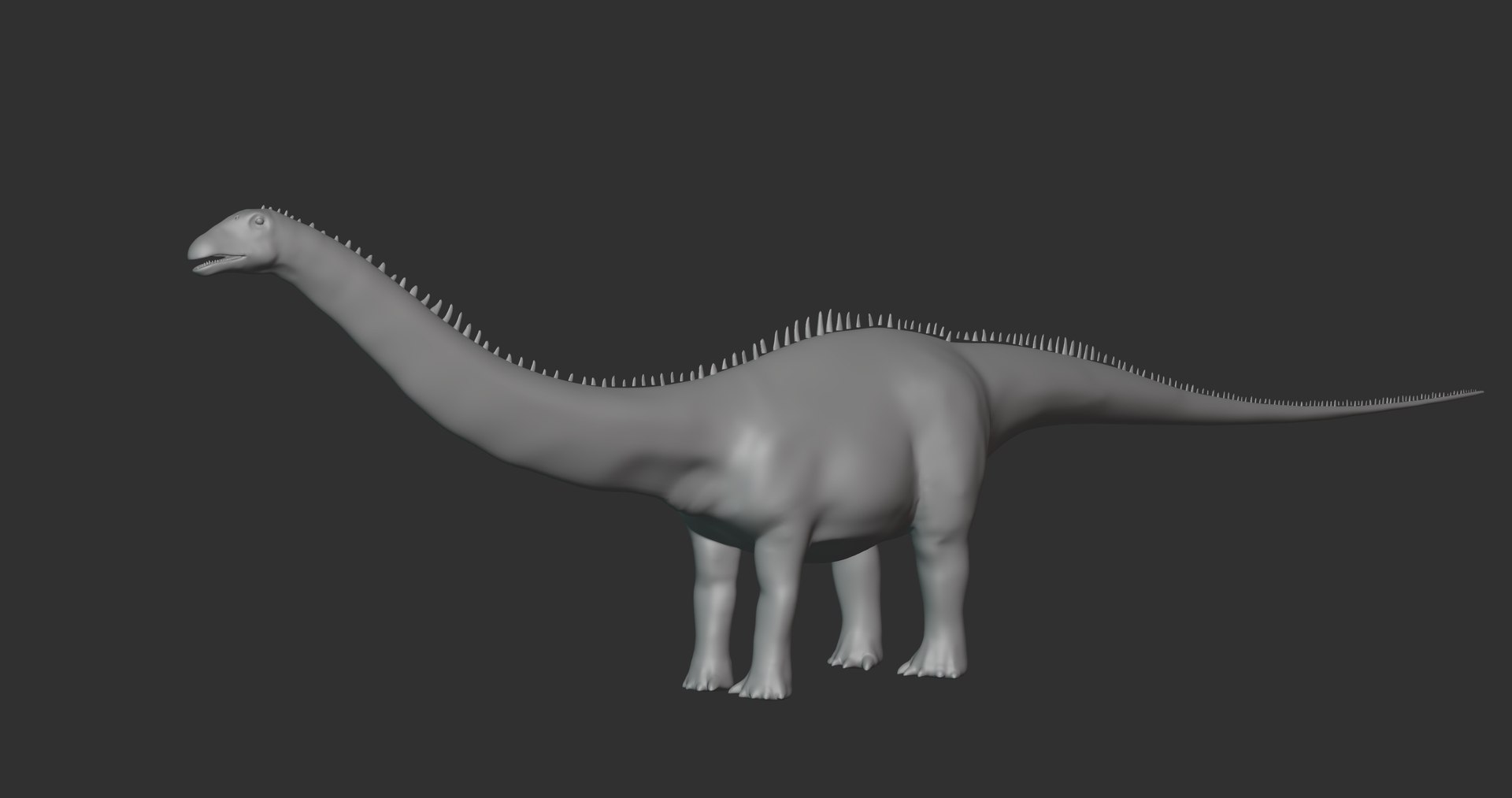 modelo 3d Seismosaurus Basemesh Low Poly - TurboSquid 1995205