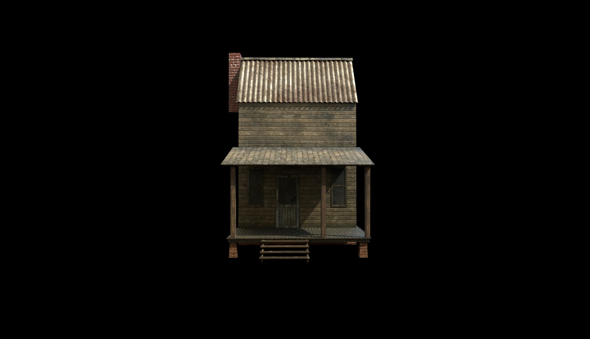 3D Old House Model - TurboSquid 1522127