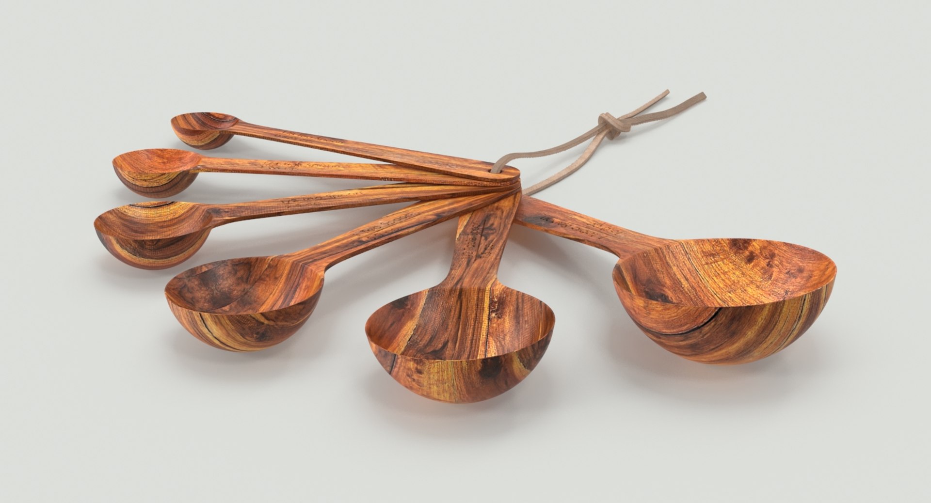 Wooden-measuring-spoons 3d Max