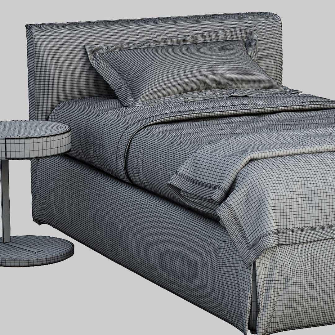 3D Meridiani Bed Law - TurboSquid 1568438