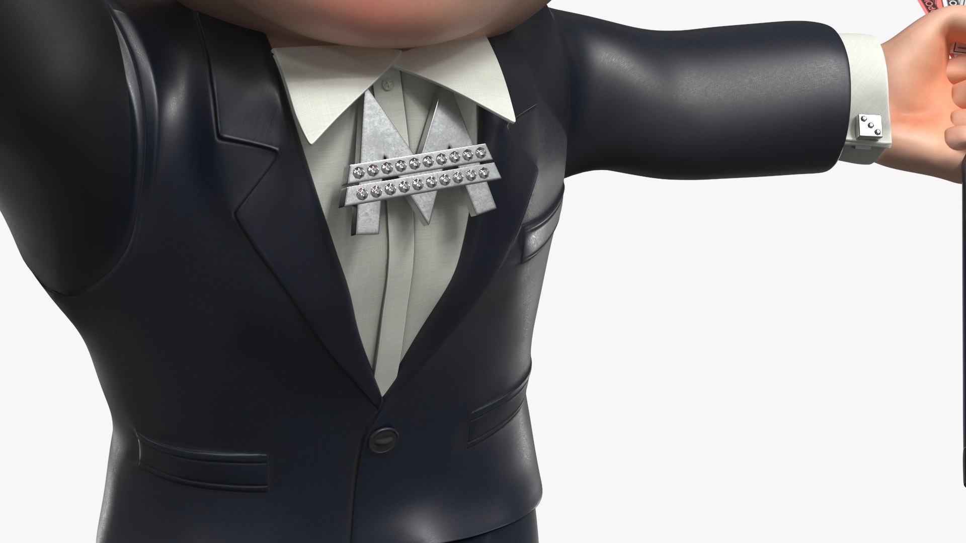 3D Mr Monopoly Handshake Pose For 3D Print - TurboSquid 2287673
