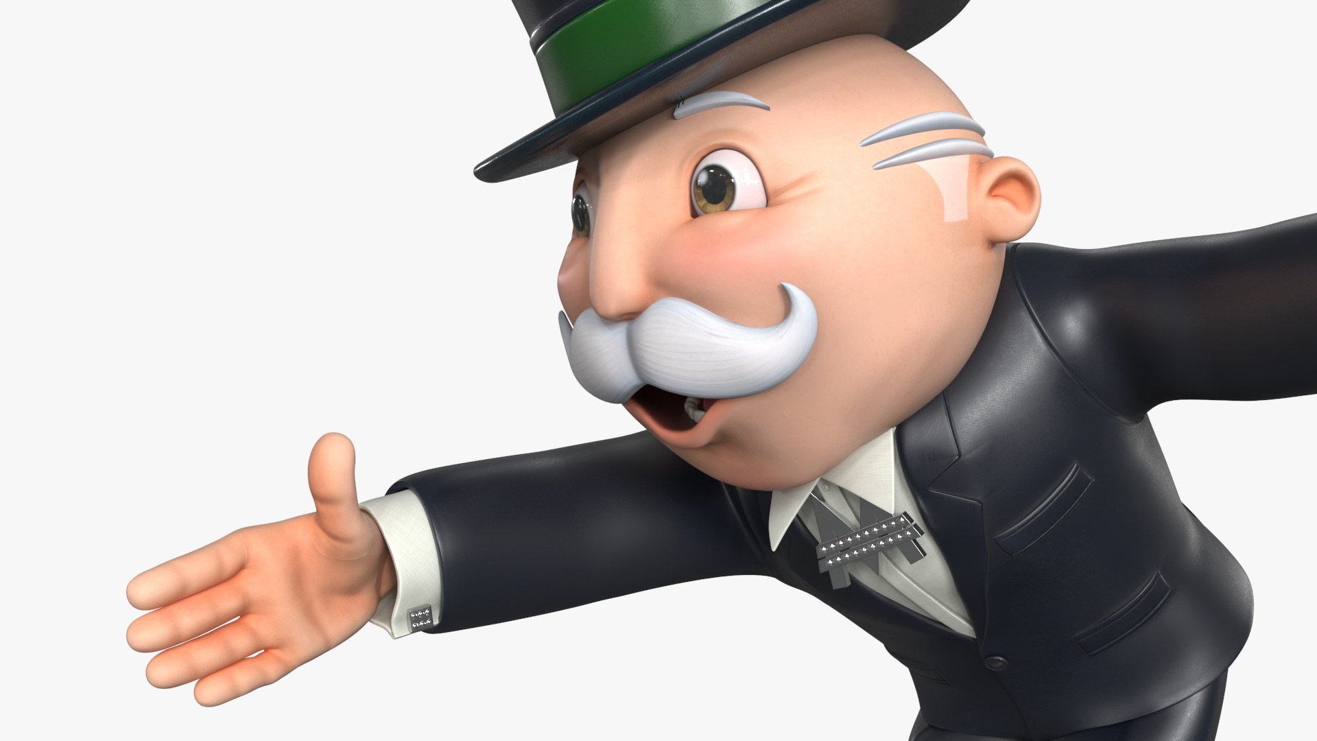 3D Mr Monopoly Handshake Pose For 3D Print - TurboSquid 2287673