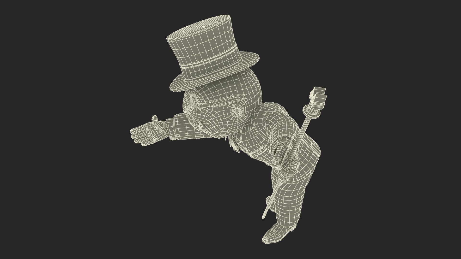 3D Mr Monopoly Handshake Pose For 3D Print - TurboSquid 2287673