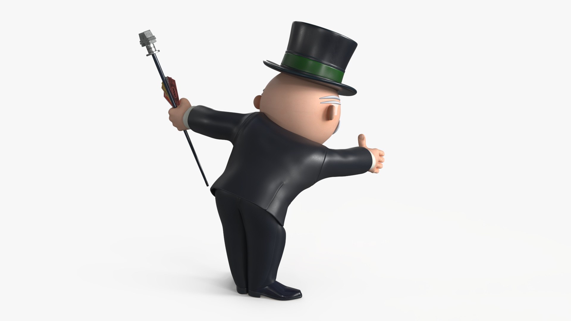 3D Mr Monopoly Handshake Pose For 3D Print - TurboSquid 2287673