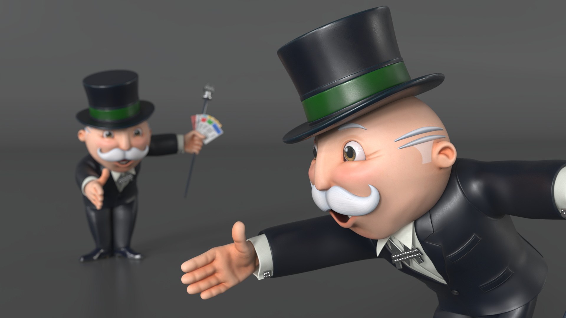 3D Mr Monopoly Handshake Pose For 3D Print - TurboSquid 2287673