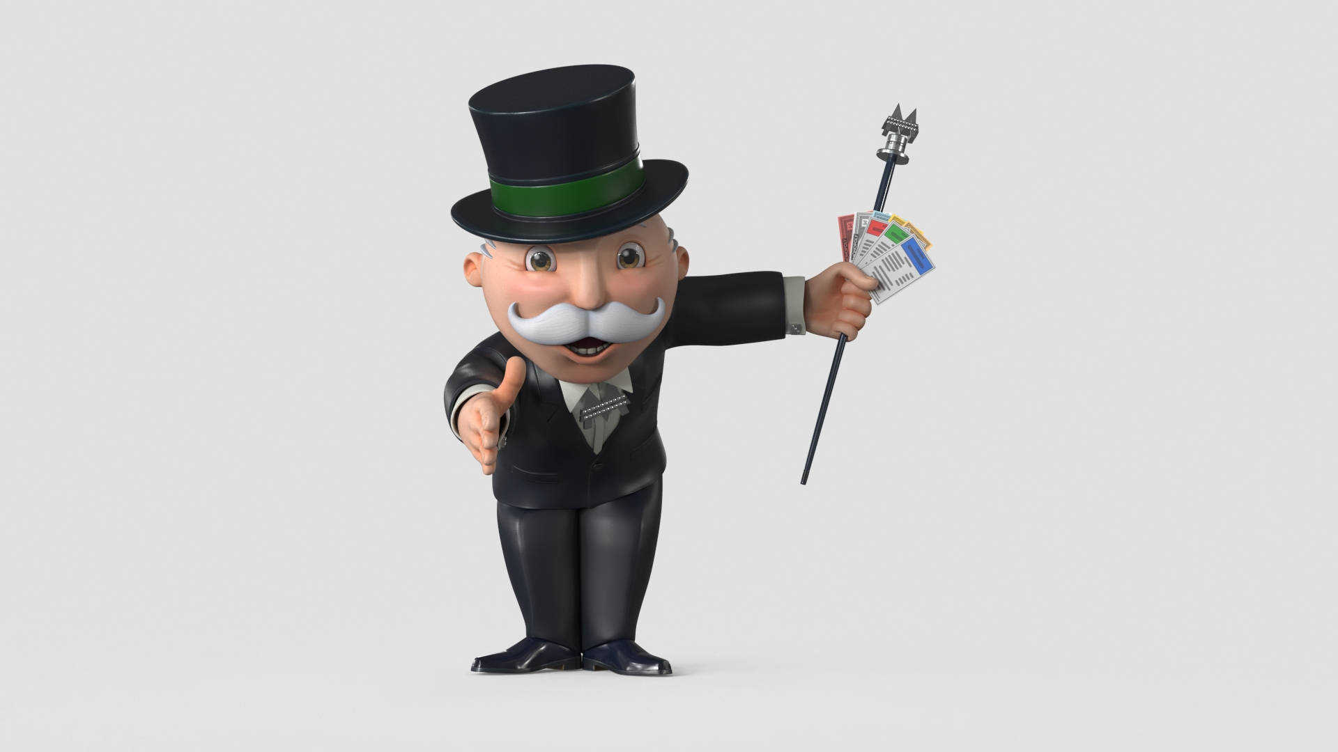 3D Mr Monopoly Handshake Pose For 3D Print - TurboSquid 2287673