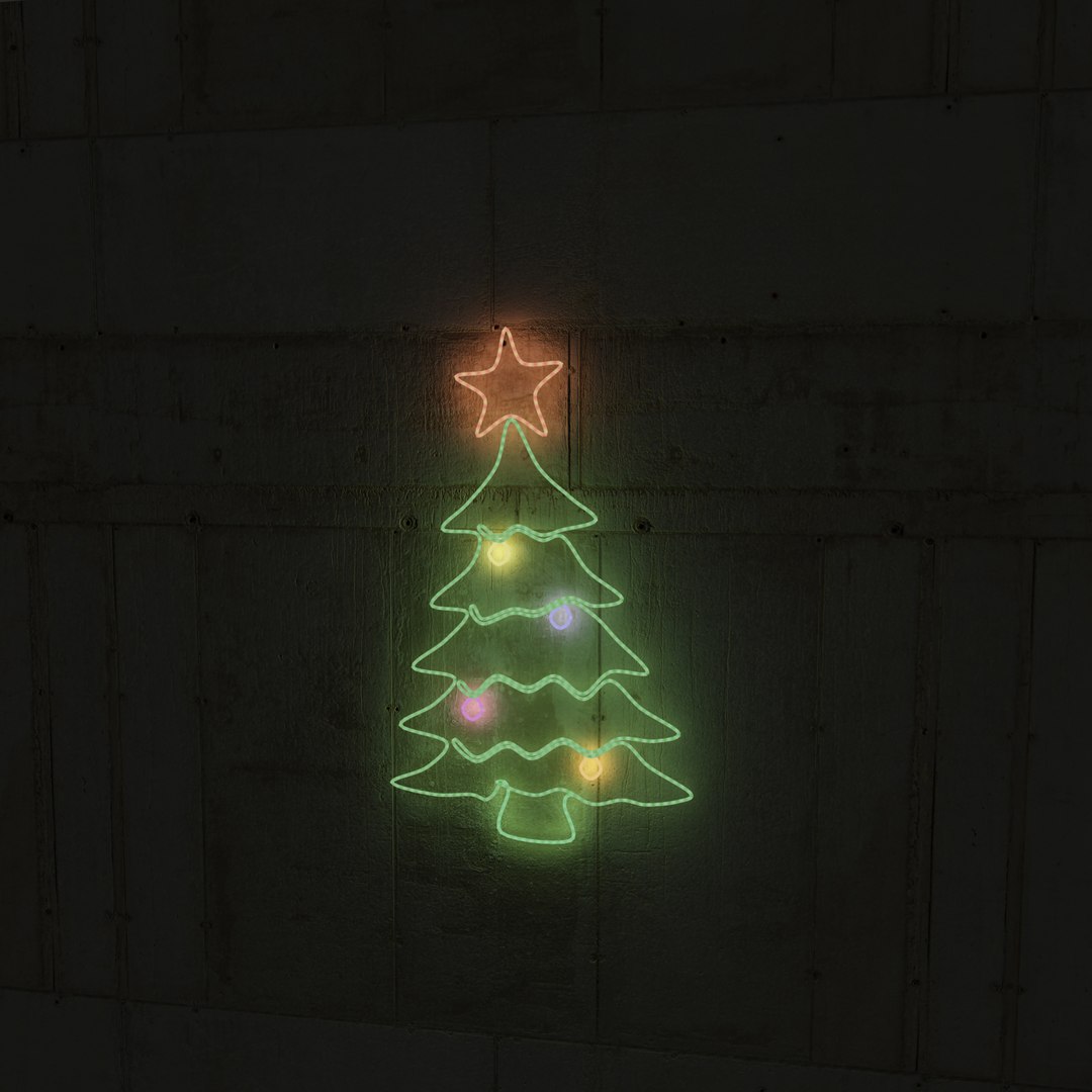 3d christmas led tree