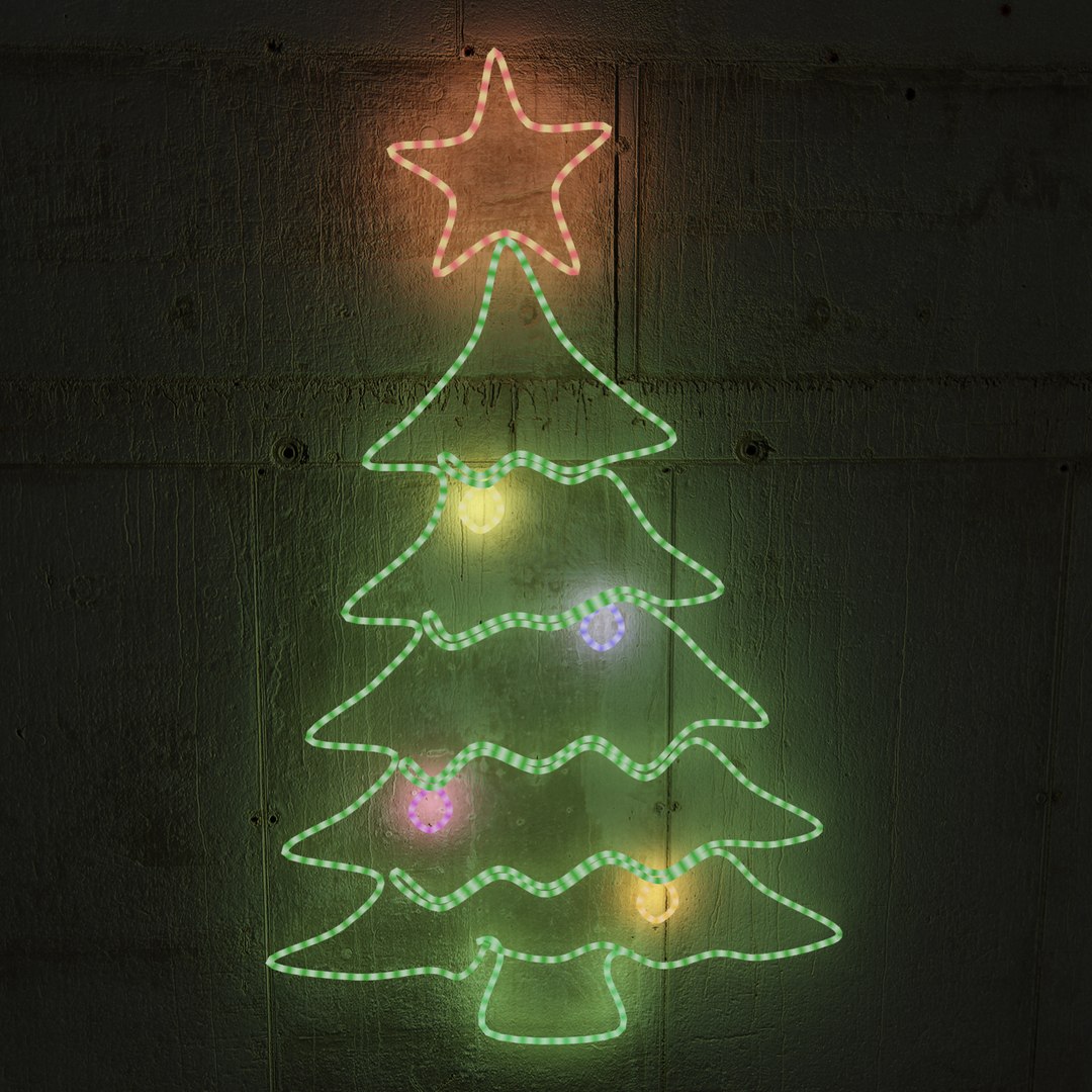 3d christmas led tree