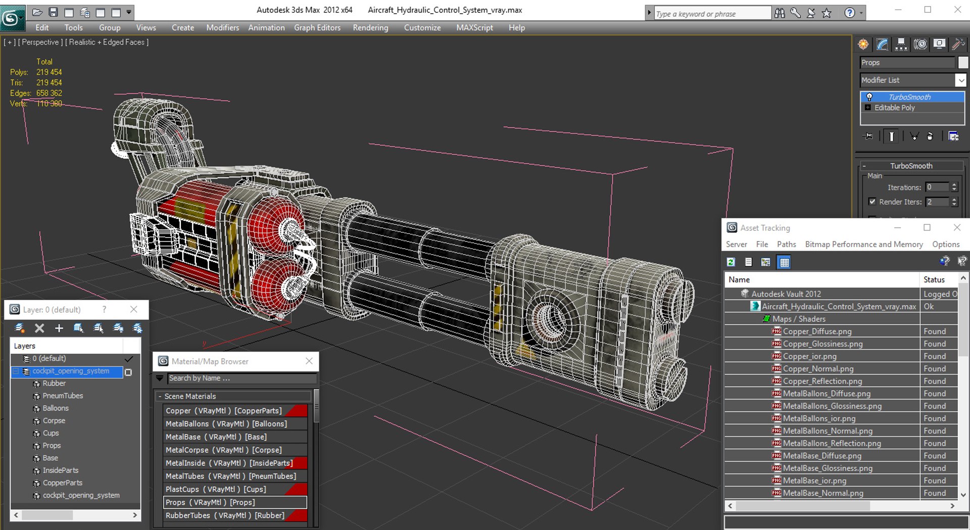 Aircraft Hydraulic Control Air 3D Model - TurboSquid 1383774