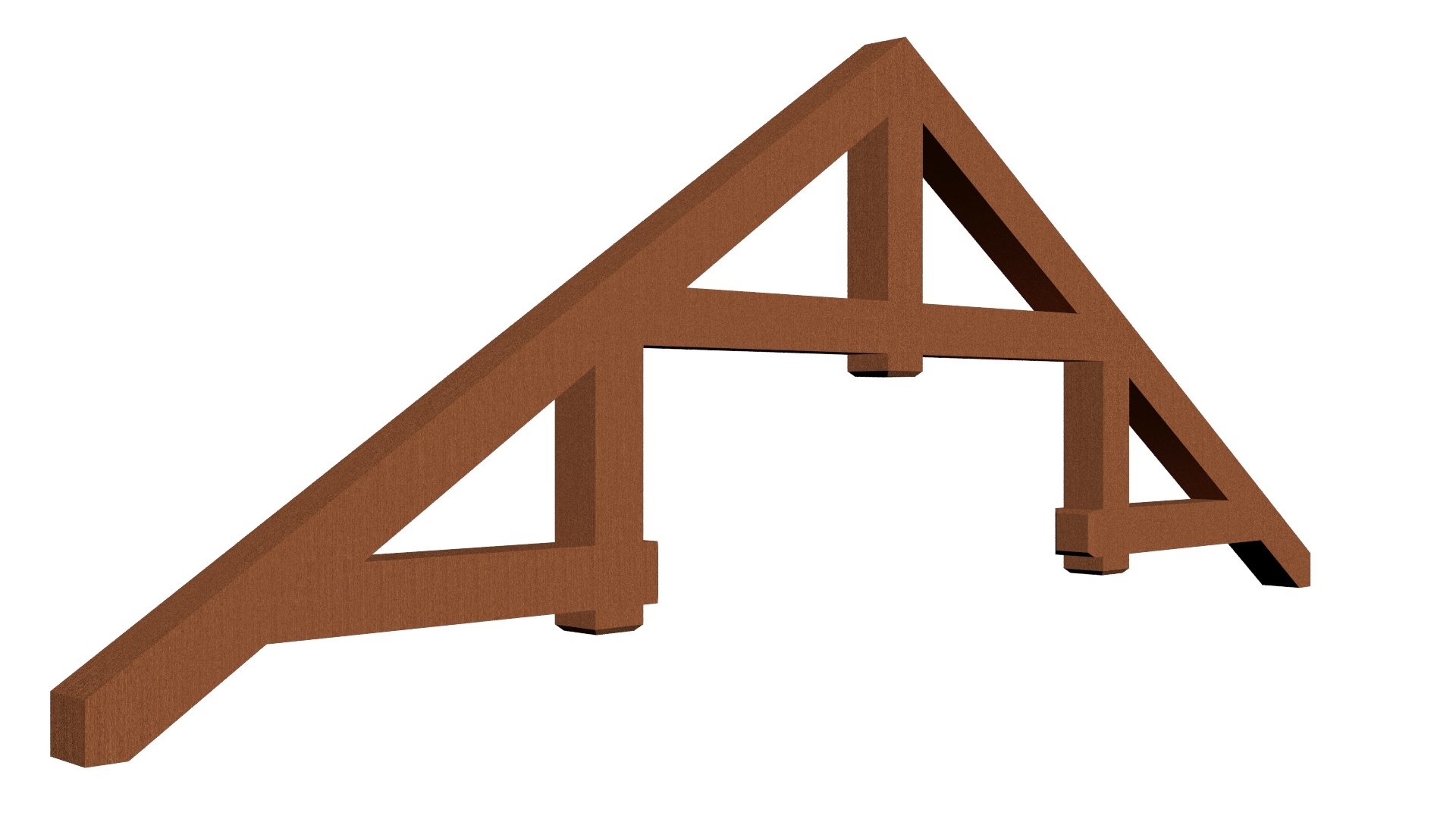 Parametric Hammerbeam Truss 3D Model - TurboSquid 2285255