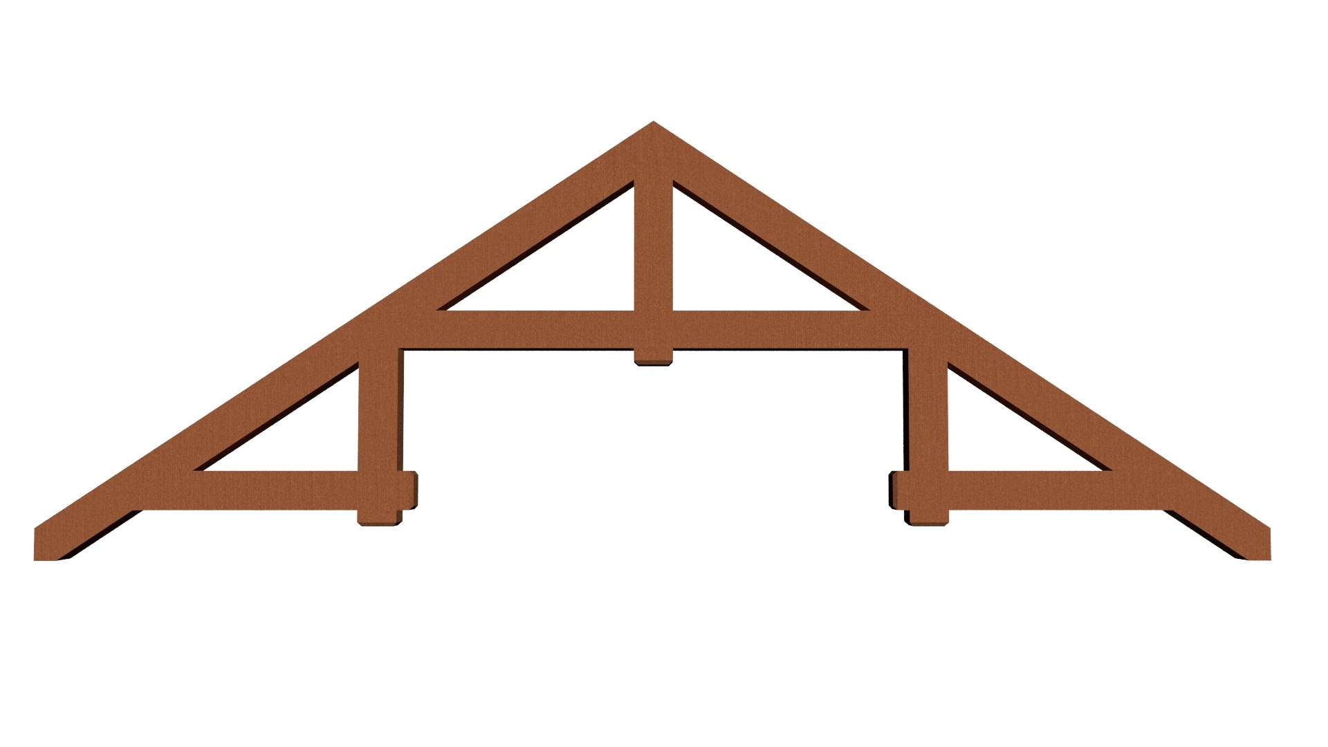 Parametric Hammerbeam Truss 3D Model - TurboSquid 2285255