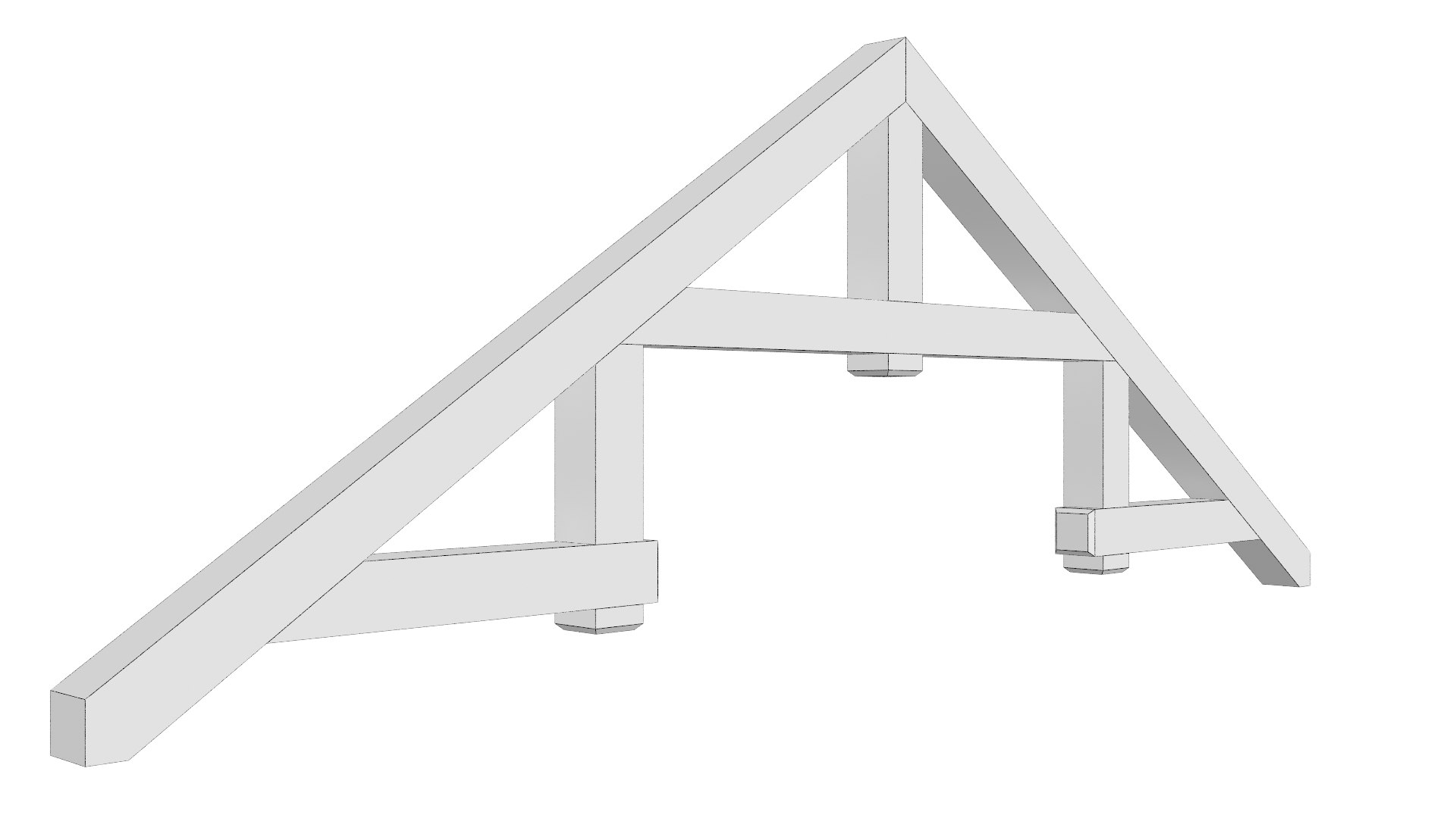 Parametric Hammerbeam Truss 3D Model - TurboSquid 2285255