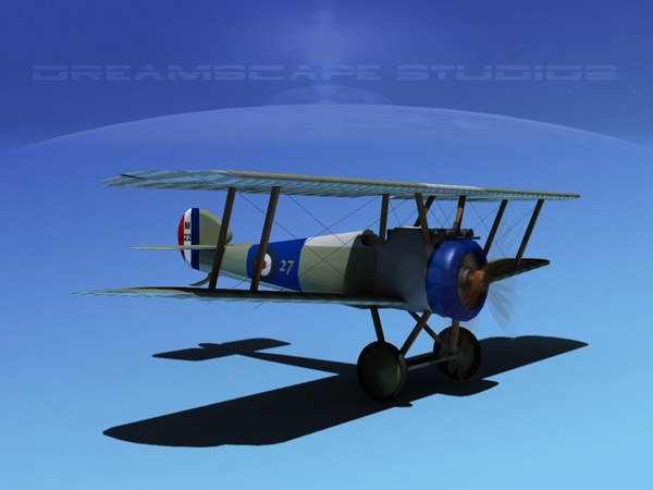 3d sopwith camel fighter model
