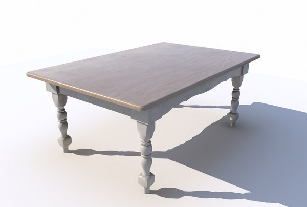 3D model dining wooden table - TurboSquid 1415592
