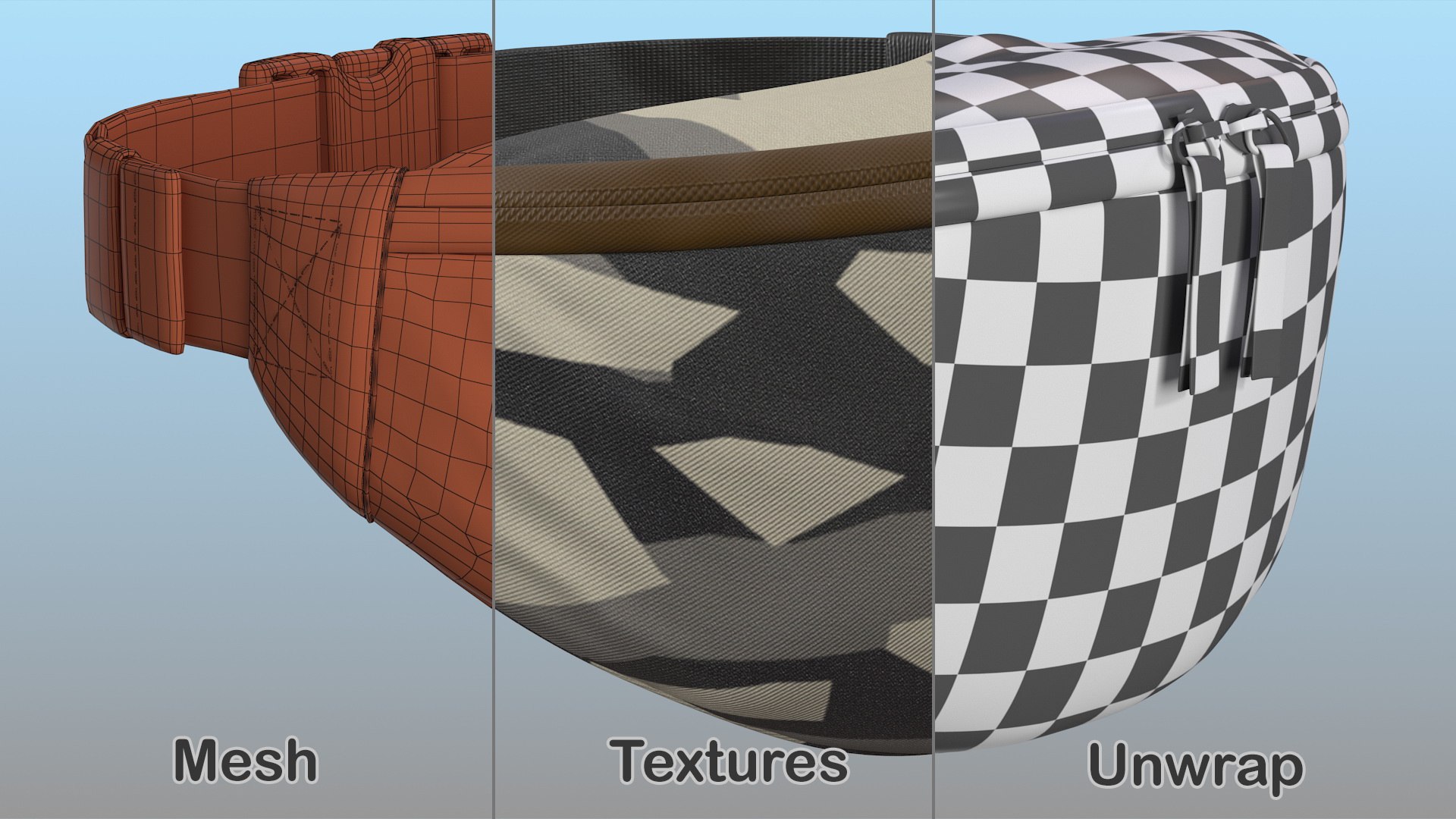 Waist Bags Collection 3D Model - TurboSquid 2226258