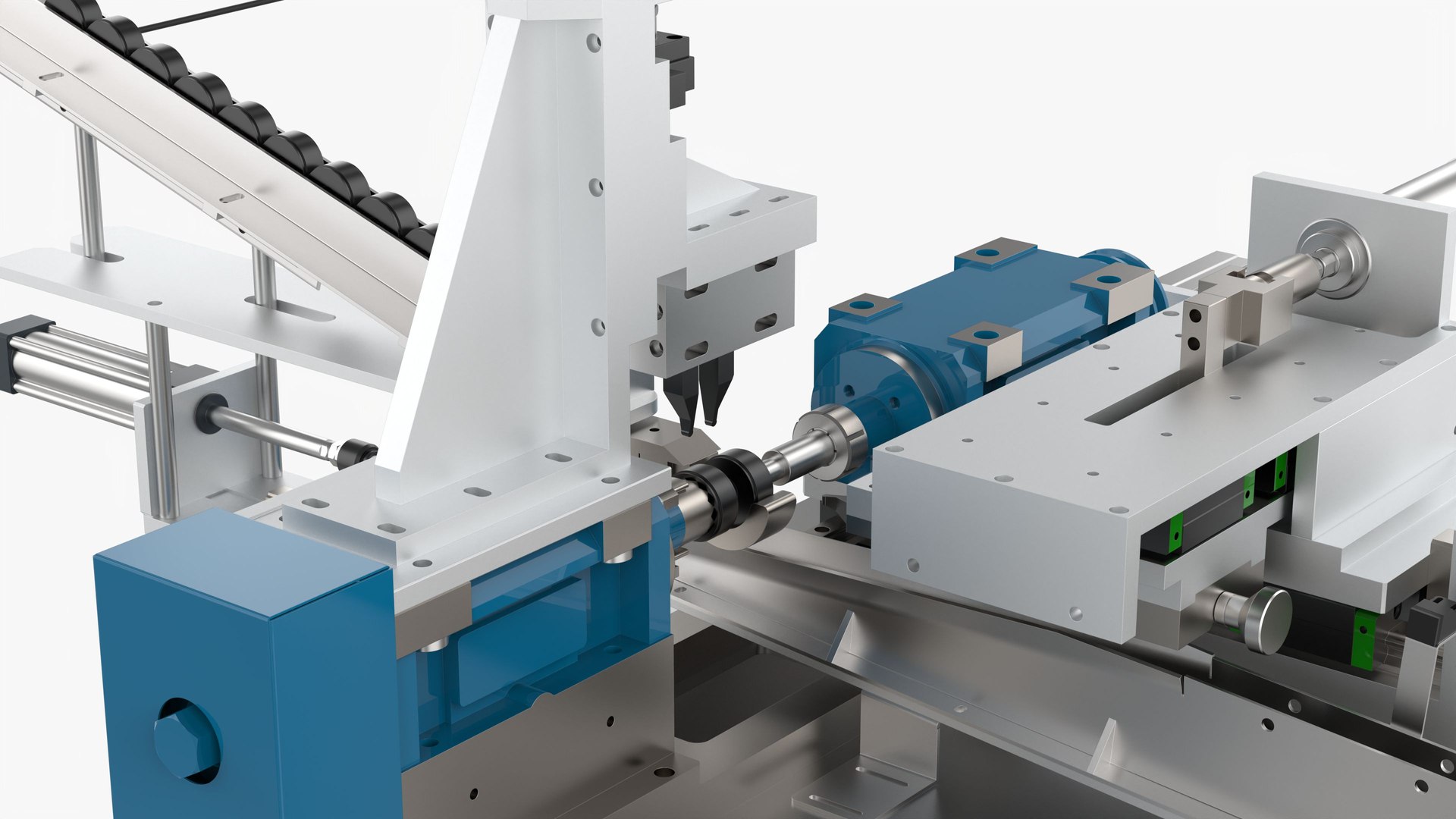 3D Automatic Horizontal Chamfering Rough Turning Machine - TurboSquid ...
