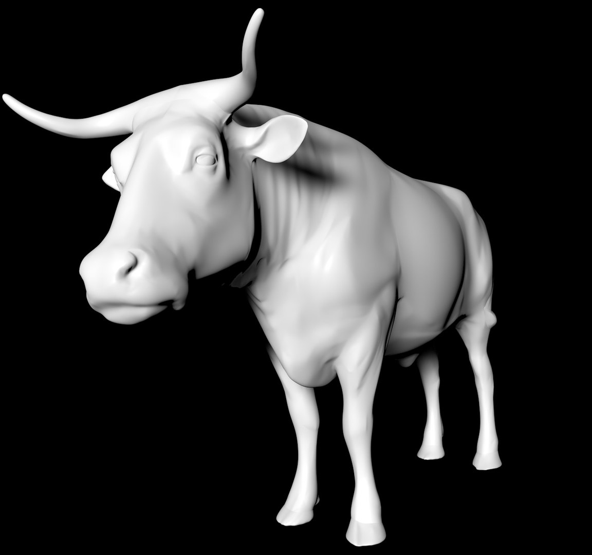 3D Ox Cow Model - TurboSquid 1615117