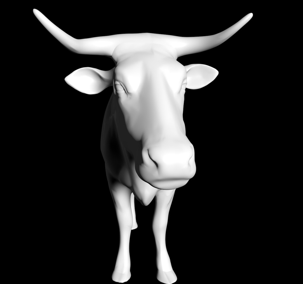 3D Ox Cow Model - TurboSquid 1615117