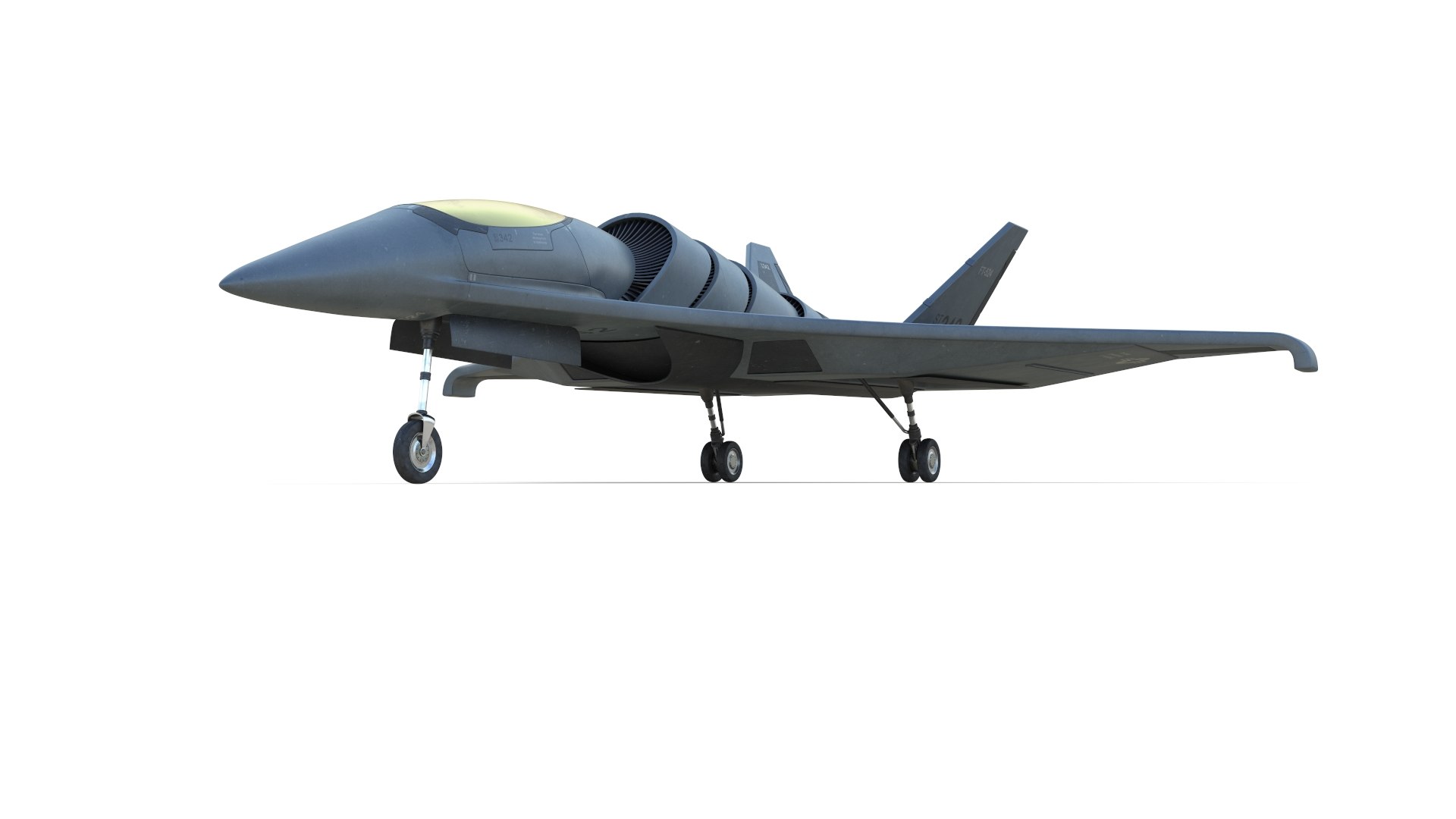 Sci-FI Futuristic Aircraft Fighter Concept 3D Model - TurboSquid 2097860