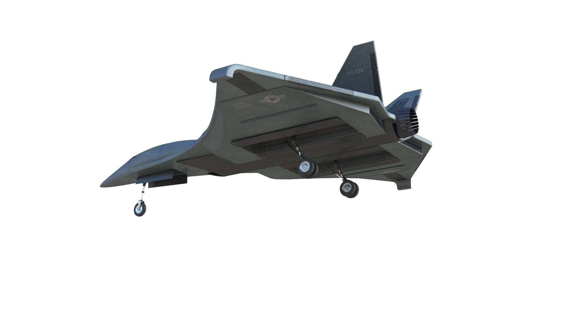 Sci-FI Futuristic Aircraft Fighter Concept 3D Model - TurboSquid 2097860