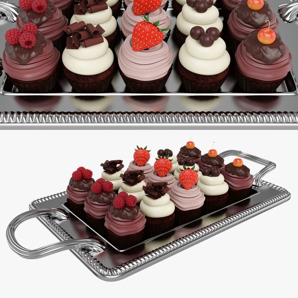 modelo 3d Cupcake tray - TurboSquid 1963933