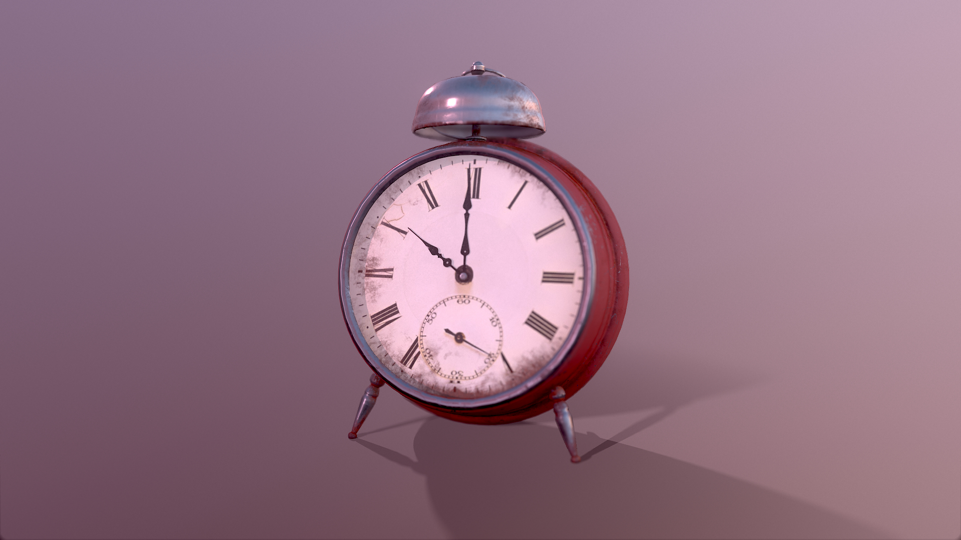 3D Red Alarm Clock - TurboSquid 1885239