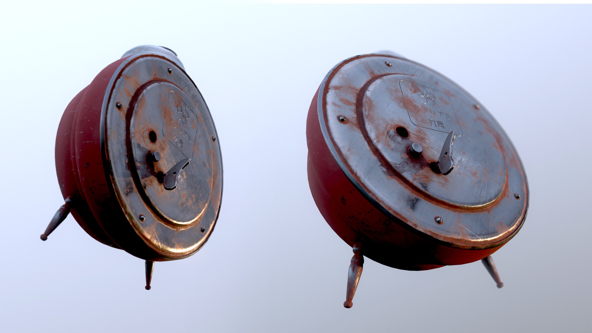 3D Red Alarm Clock - TurboSquid 1885239