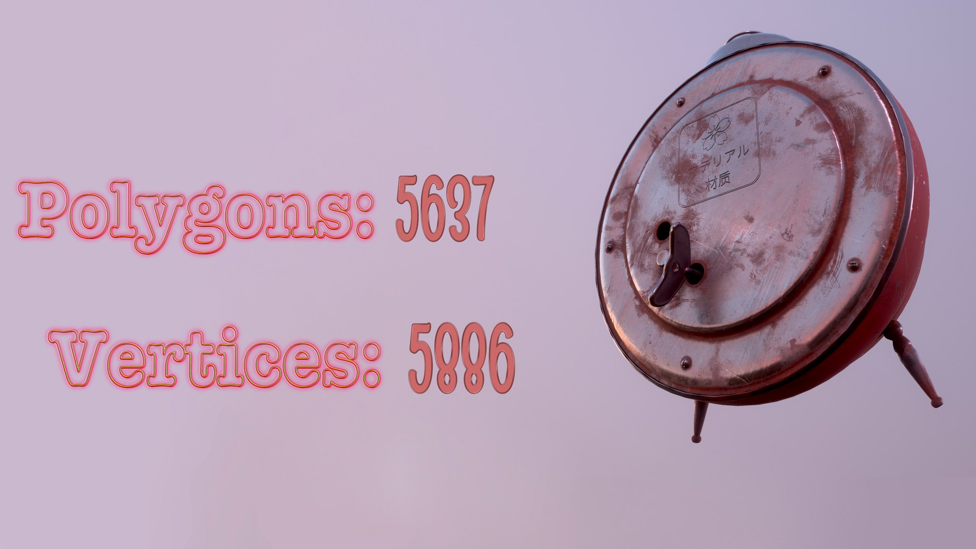 3D Red Alarm Clock - TurboSquid 1885239