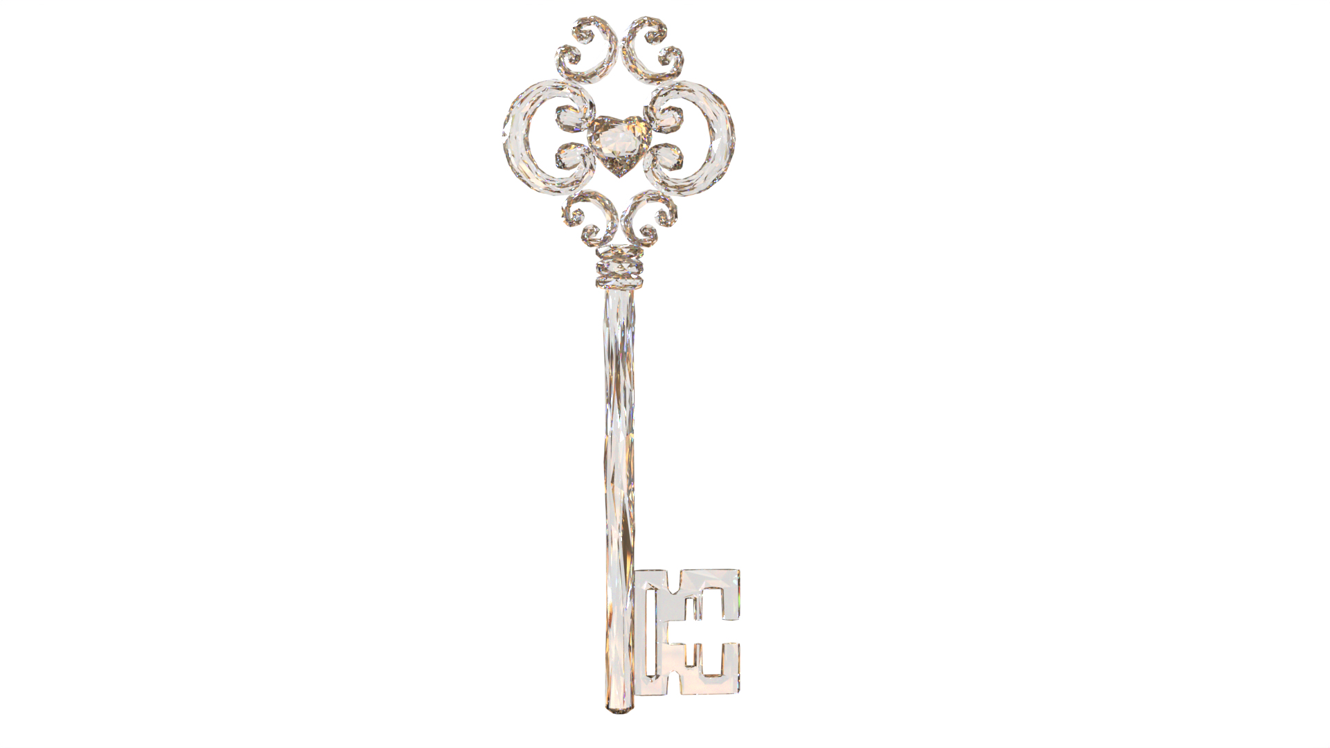 3D Model Magic Key Crystal - TurboSquid 2423440