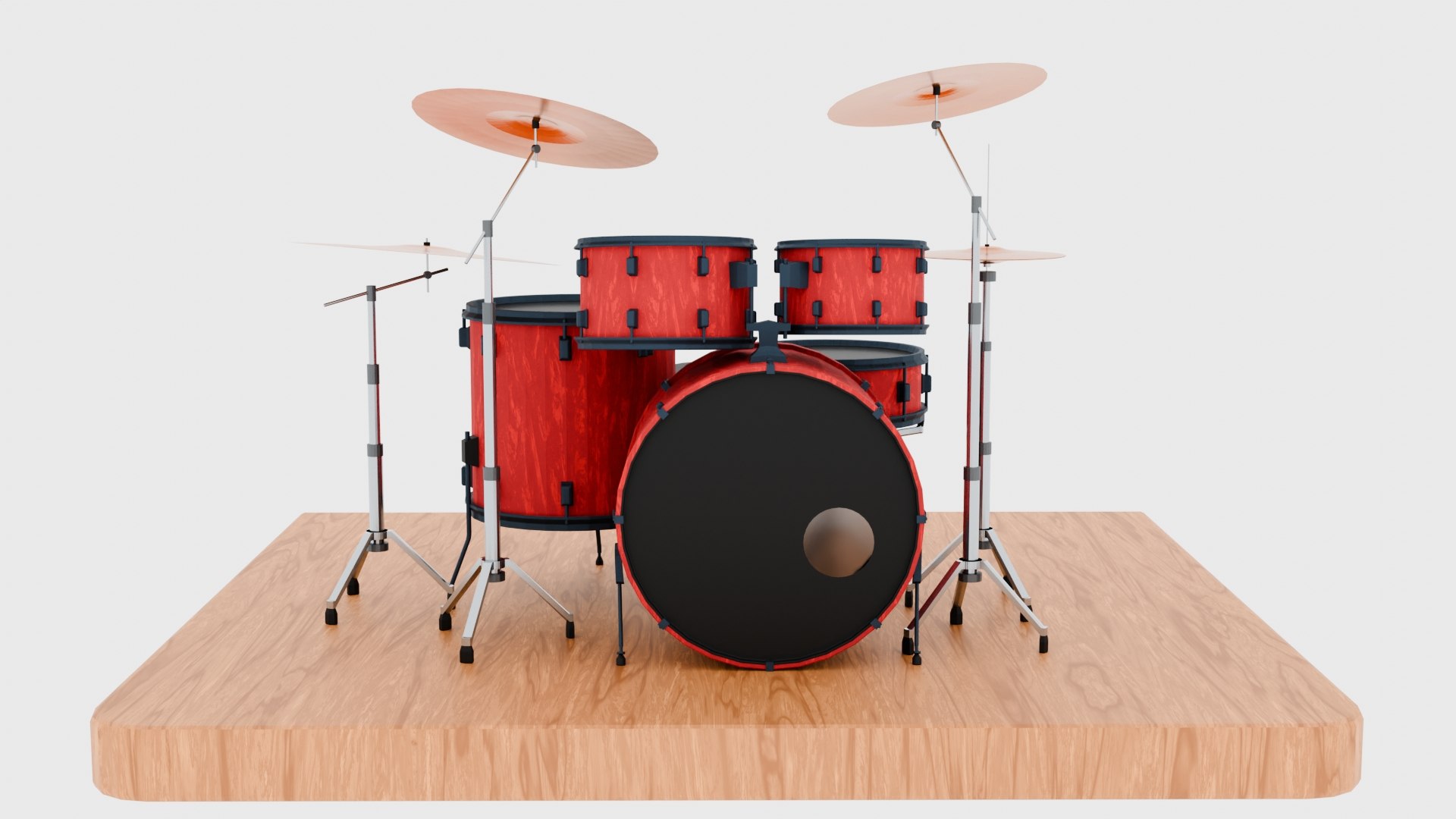 Drums And Cymbals 3D Model - TurboSquid 2231734