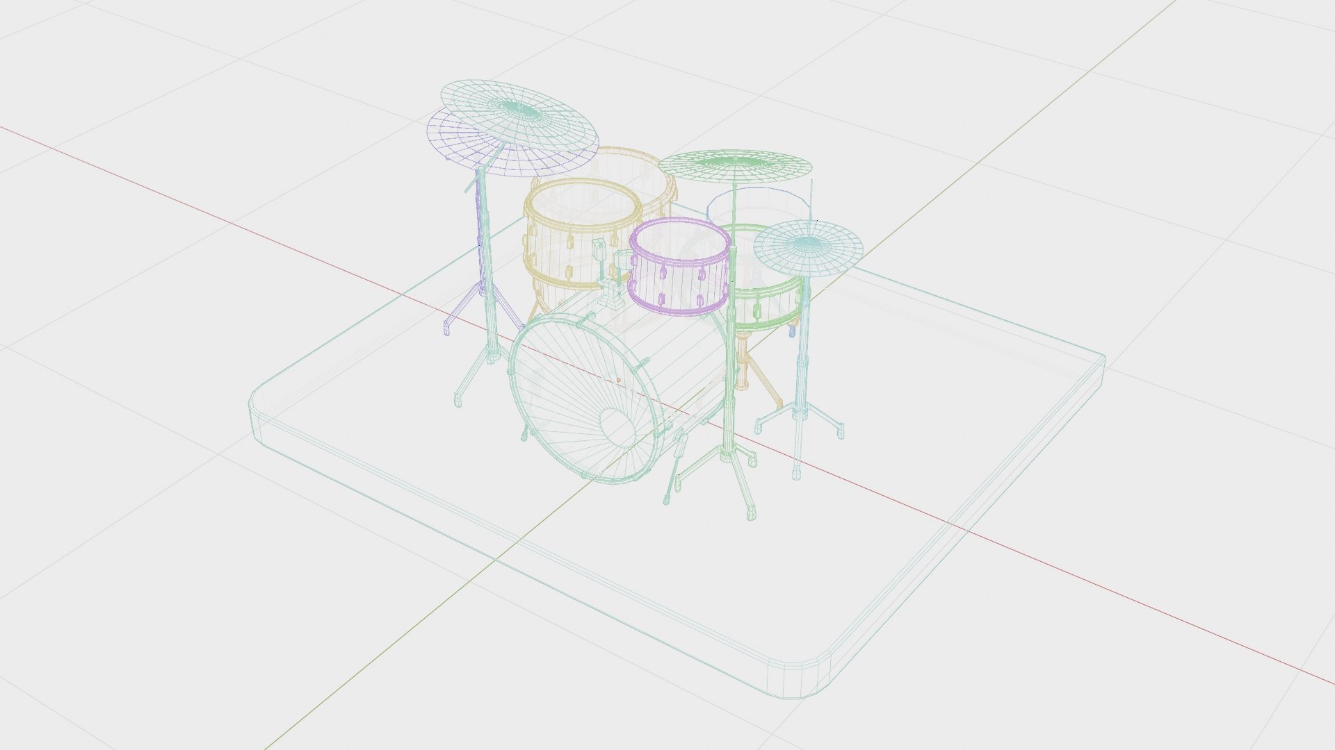 Drums And Cymbals 3D Model - TurboSquid 2231734
