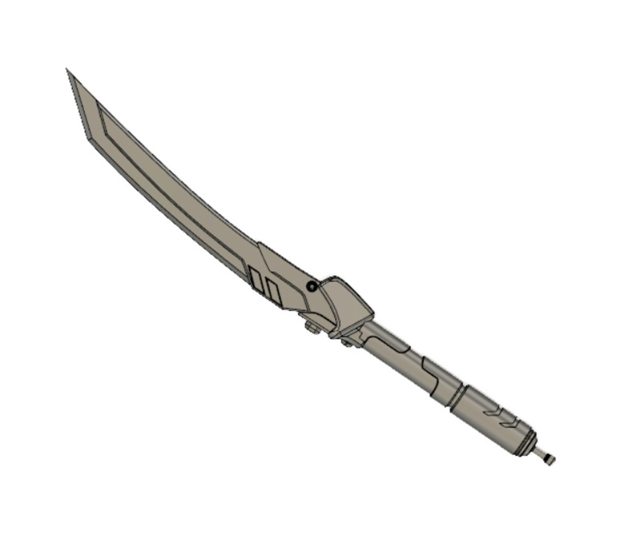 Overwatch Genji Blackwatch Knife 3D Model - TurboSquid 1324536