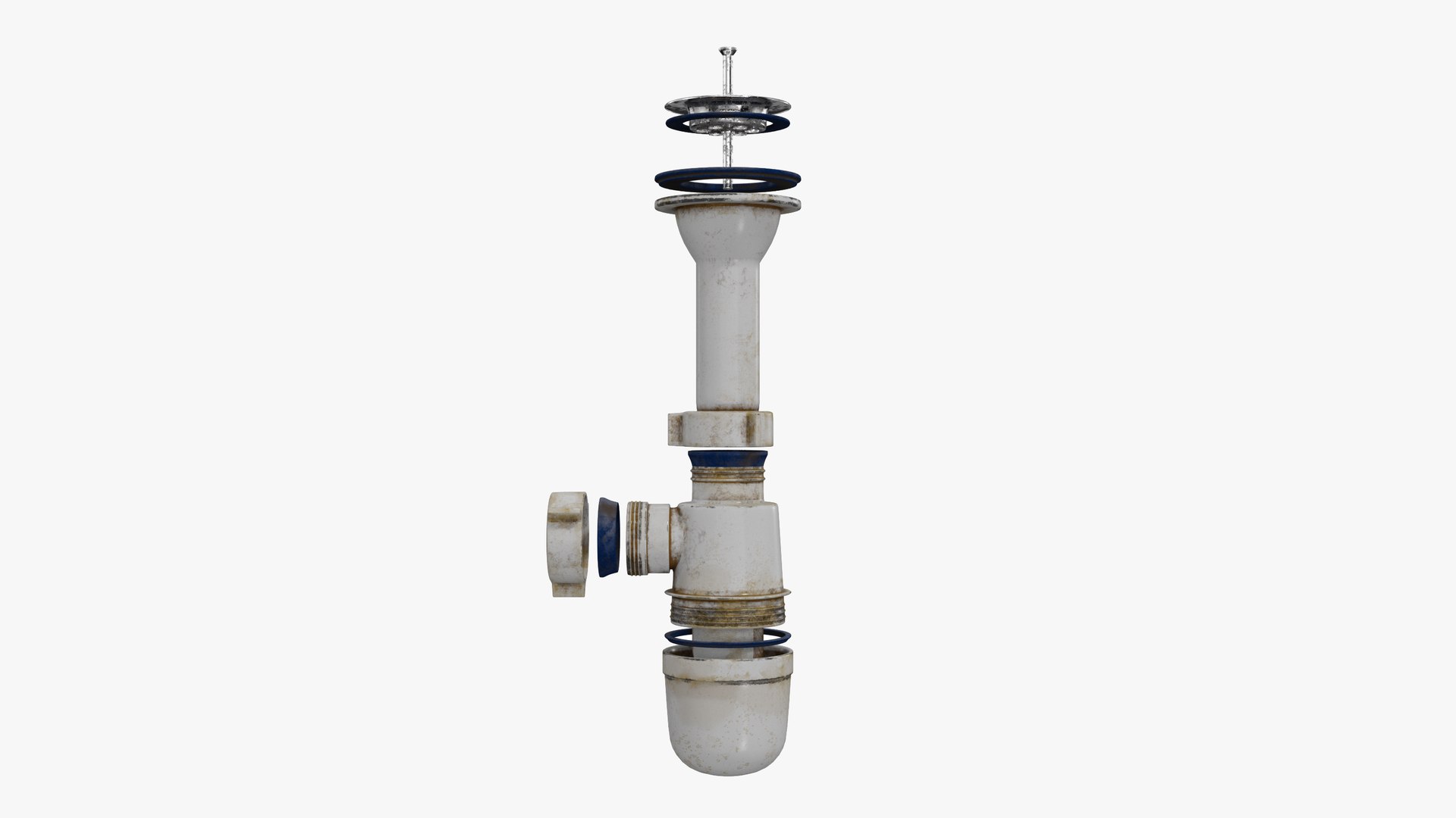 3D Sink Siphon Pro Old Anim - TurboSquid 1717729