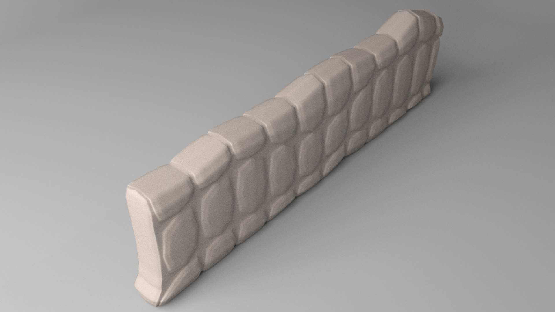 3D Model Fence Stone 7 - TurboSquid 1554947
