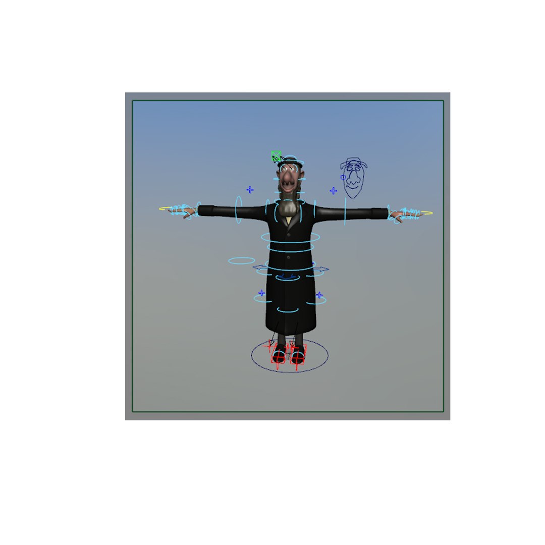 Rabbi Cartoon Character 3d Fbx