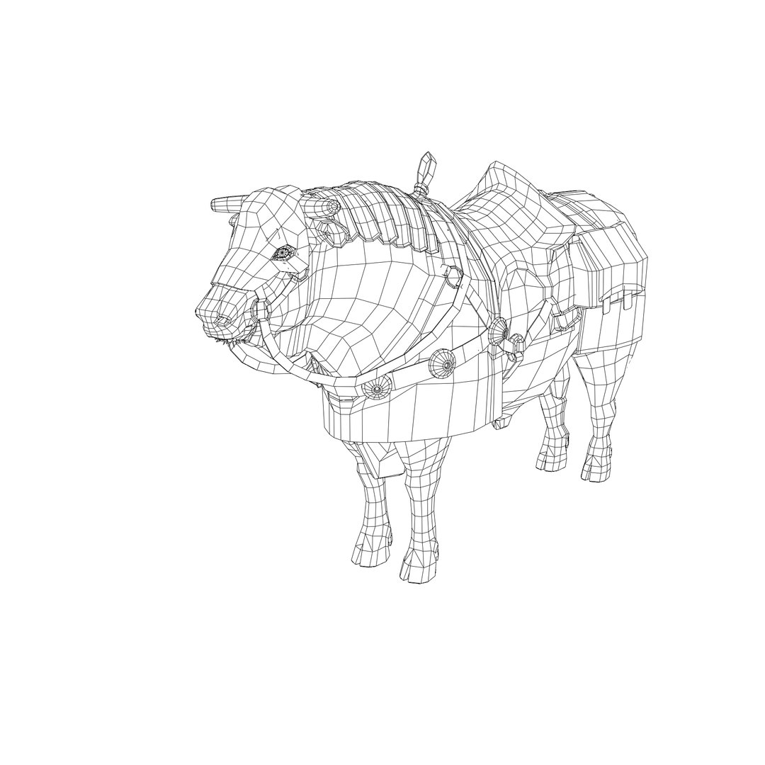 Bull Armored Rigged 3D Model - TurboSquid 2416888