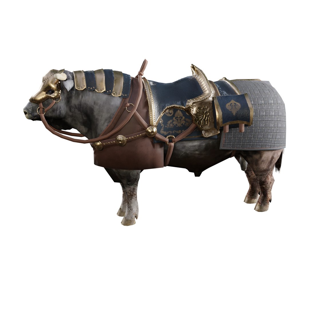 Bull Armored Rigged 3D Model - TurboSquid 2416888