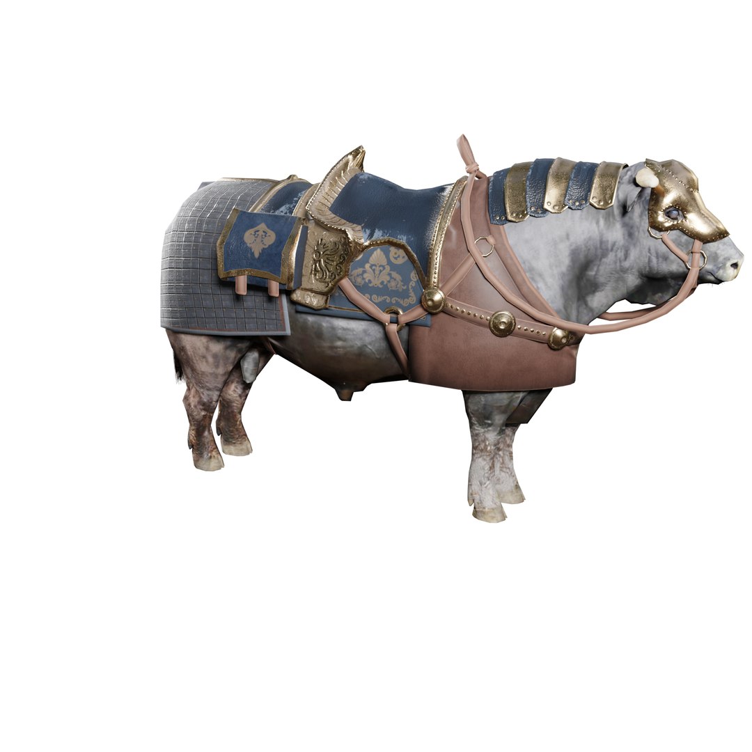 Bull Armored Rigged 3D Model - TurboSquid 2416888