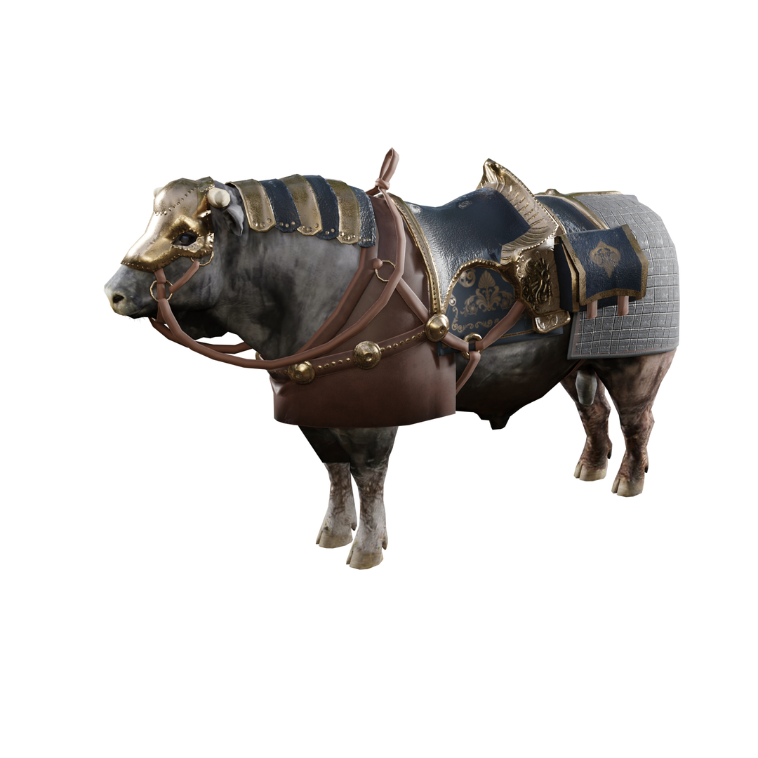 Bull Armored Rigged 3D Model - TurboSquid 2416888