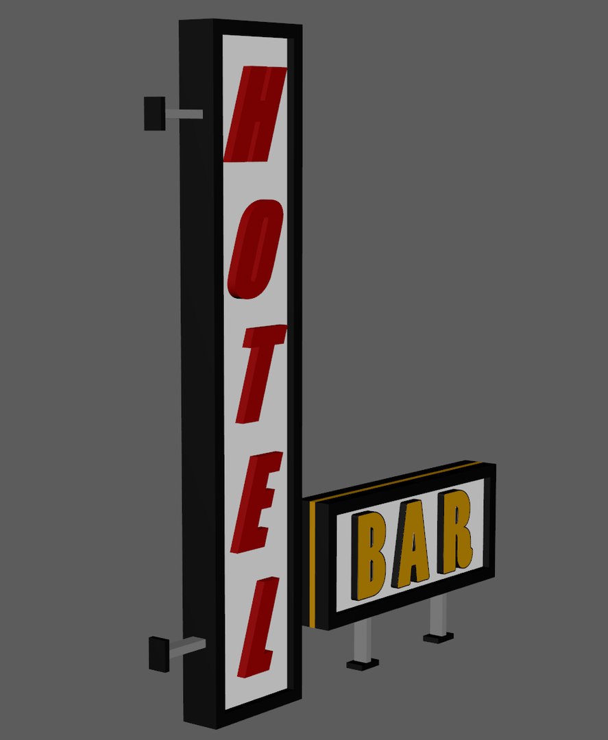 Sign Shop 3D Model - TurboSquid 1243925