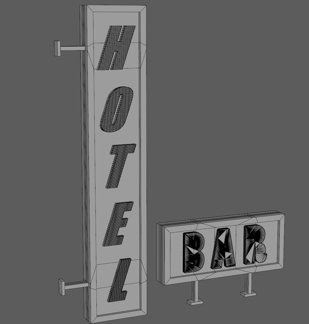 Sign Shop 3D Model - TurboSquid 1243925