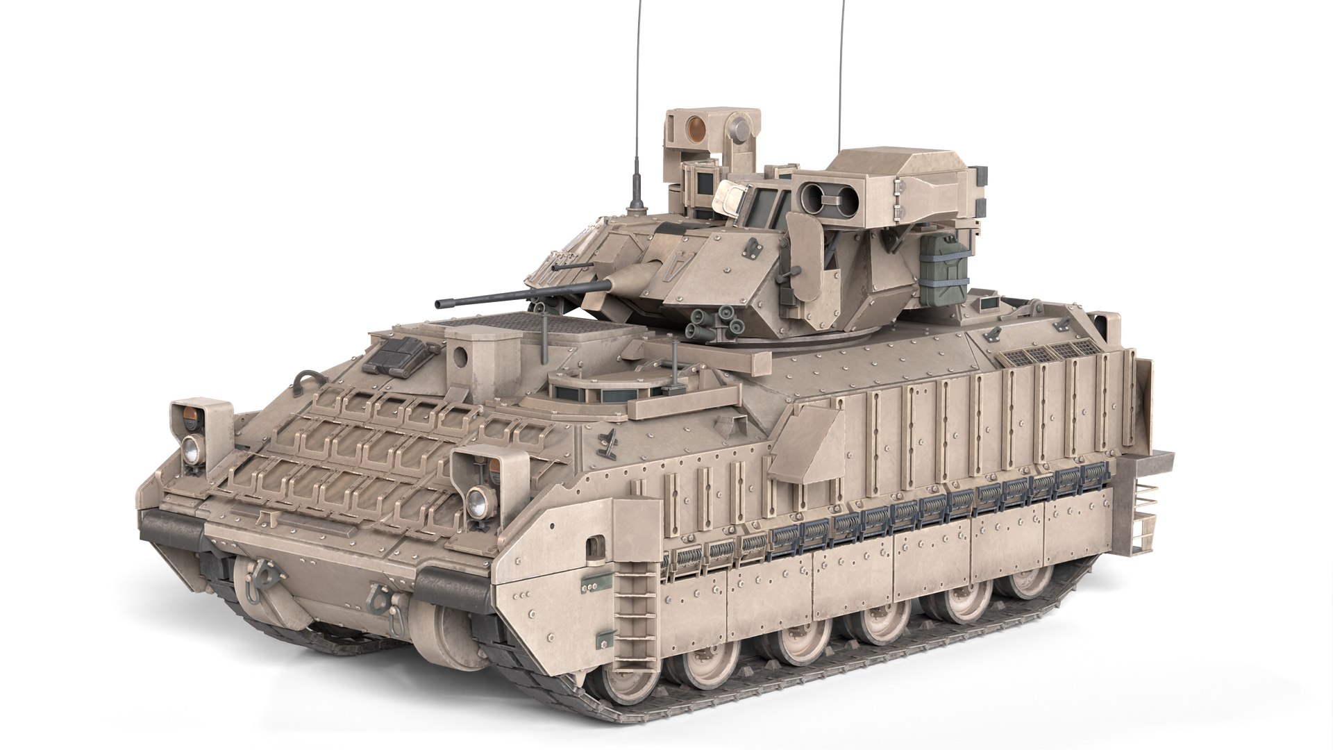 M2A3 Bradley Infantry Fighting Vehicle 3D - TurboSquid 2250437