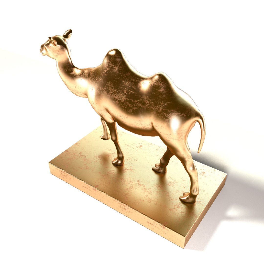 Golden Camel 3D Model - TurboSquid 1903756