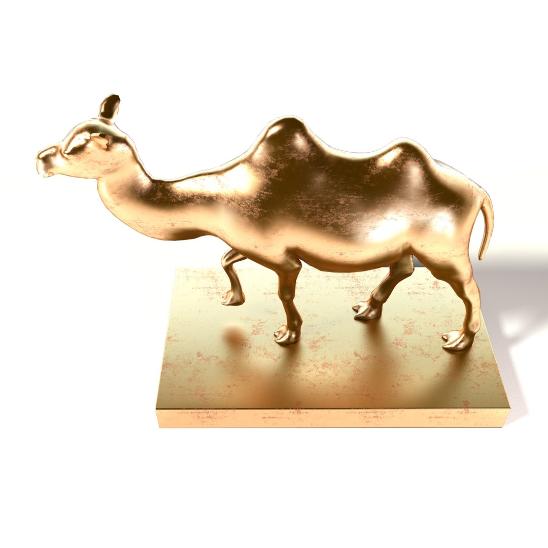 Golden Camel 3D Model - TurboSquid 1903756