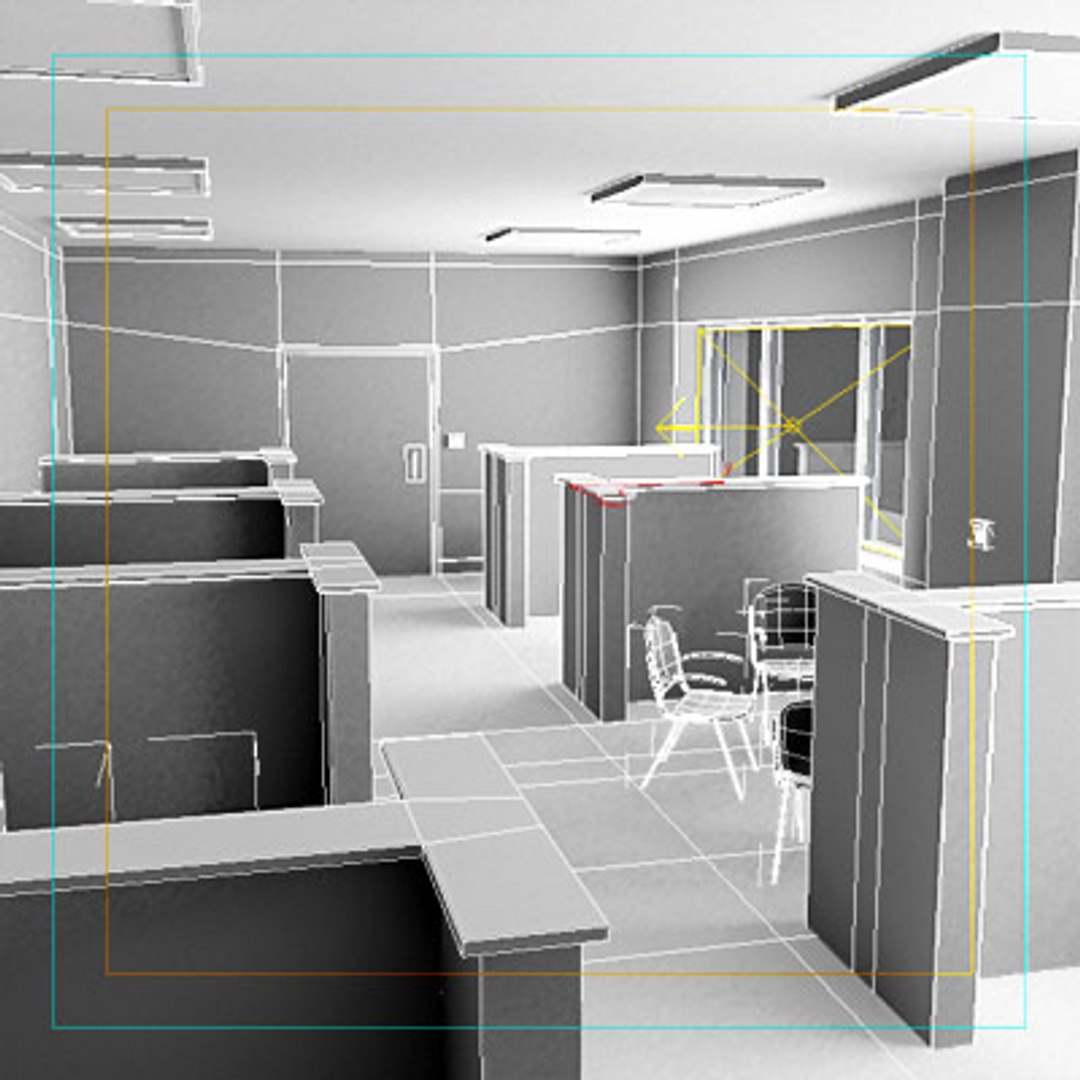 3d Office Interior Model