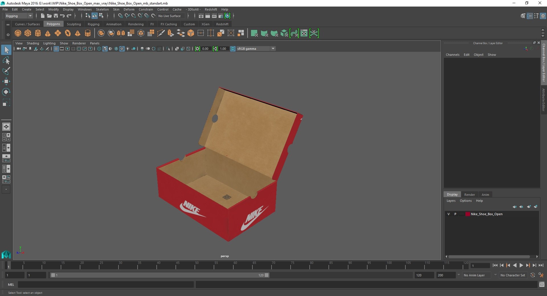 Nike Shoe Box Open 3D - TurboSquid 2011385