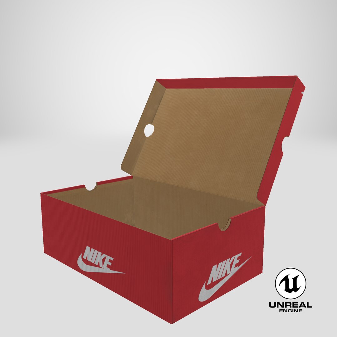 Nike Shoe Box Open 3D - TurboSquid 2011385