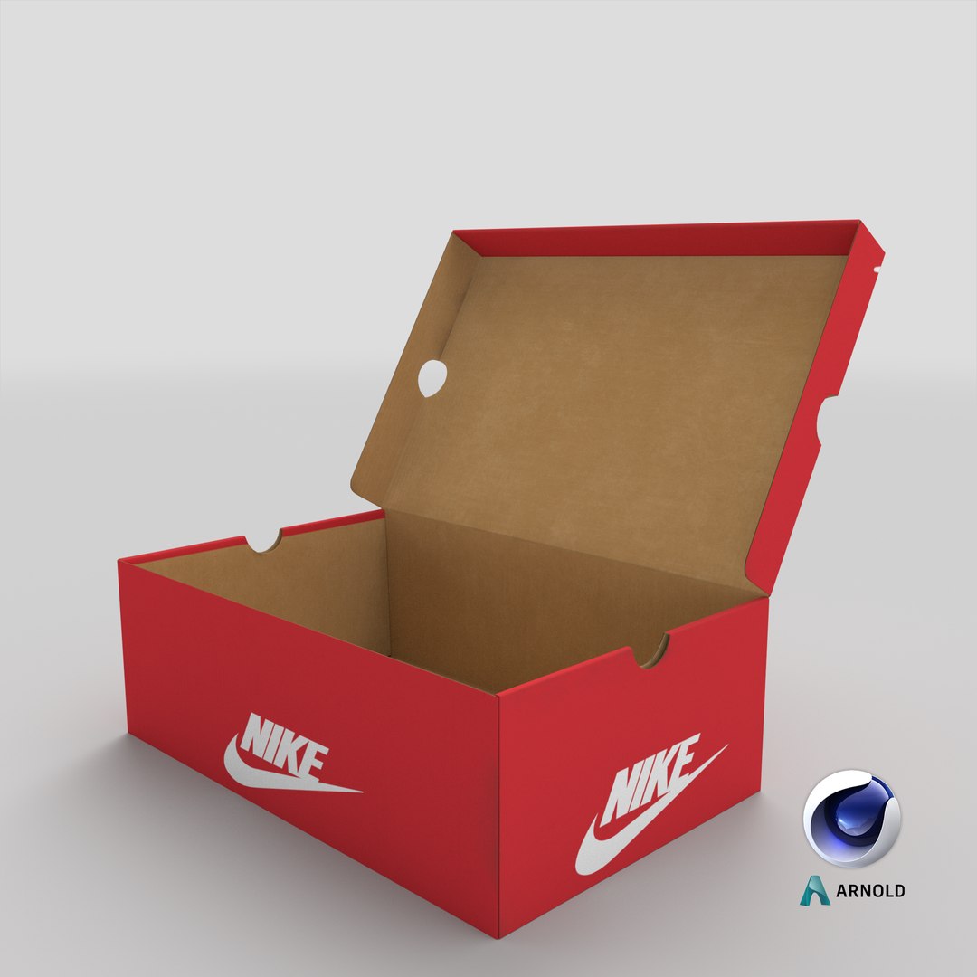 Nike Shoe Box Open 3D - TurboSquid 2011385
